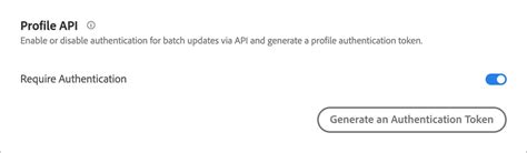 How Do I Use Profile Api Settings To Enable Or Disable Batch Updates
