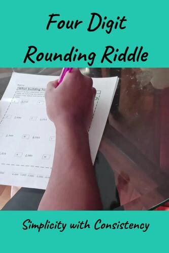 Four Digit Rounding Riddle By Simplicity With Consistency Tpt
