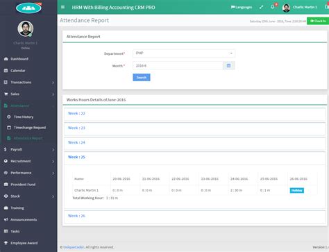 hrm with billing and accounting software by unique coder codecanyon