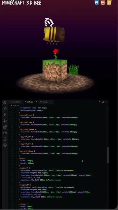 Minecraft Frontend Design Youtubeshorts Learnhtml5andcss3 Viralvideo Trading Css Trending
