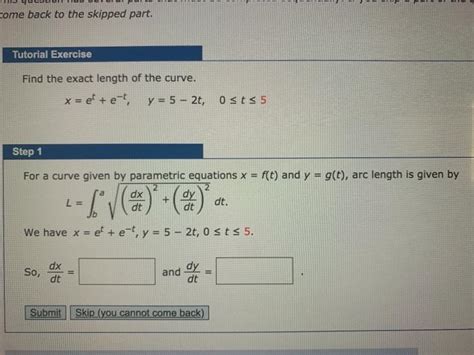 solved come back to the skipped part tutorial exercise find