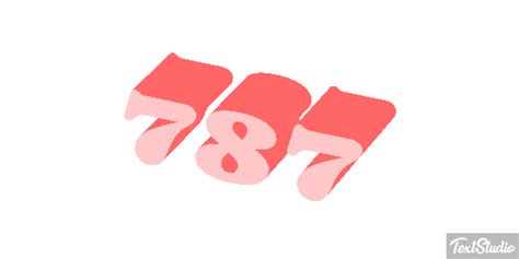 787 Number Animated  Logo Designs