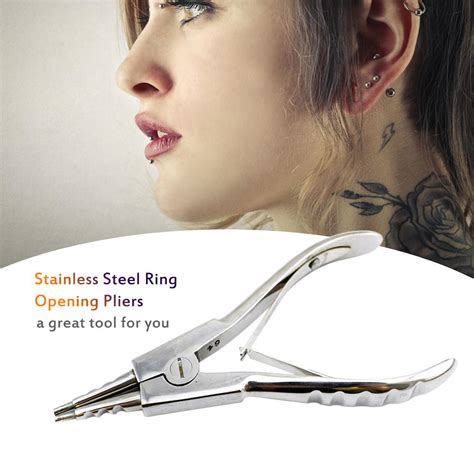 Kjøp Stainless Steel Ring Opening Pliers Body Jewelry Piercing Tool Joom