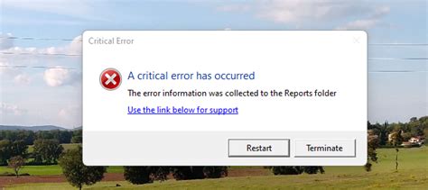 Critical Error Issues And Bug Reporting