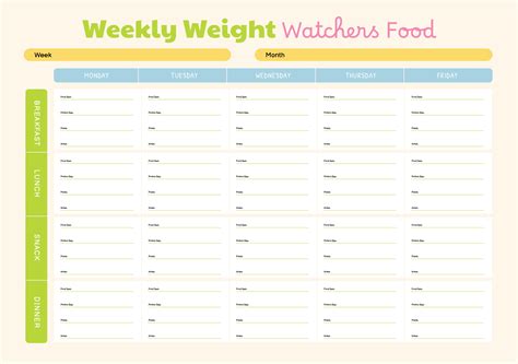 Weight Watchers Journal 10 Free Pdf Printables Printablee