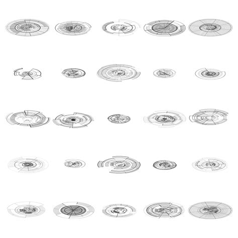 Hud Elements Set Vector Hd Images Set Of Abstract Hud Elements Isolated On White Background Ui