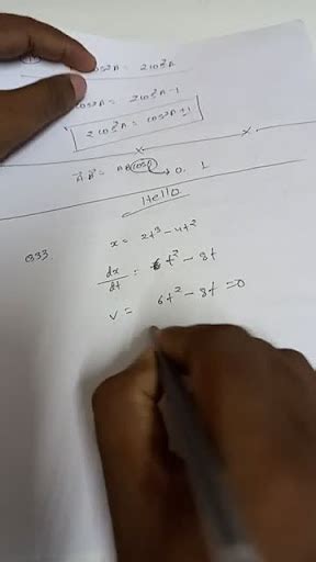 Find Position Of Particle When Velocity Of Particle Is Zero Filo