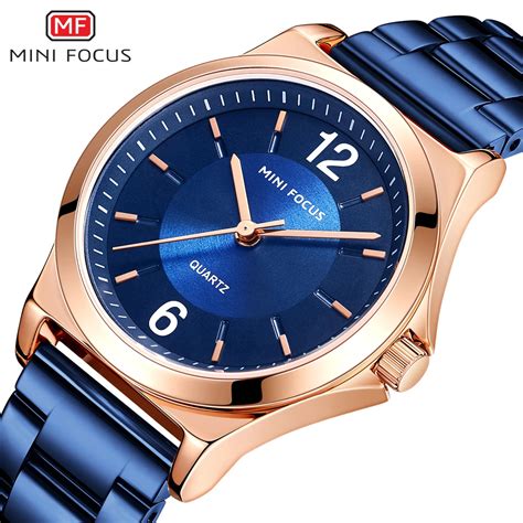 MINIFOKUS Mode Frauen Luxus Edelstahl Quarz Uhren Damen Business Uhr ...