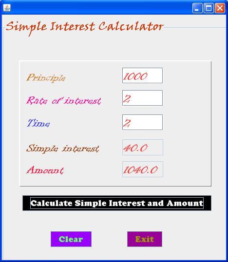 Simpleinterest Calculator Gauravranjan