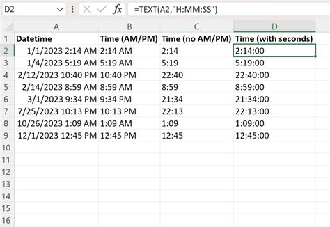 How To Convert Datetime To Time In Excel