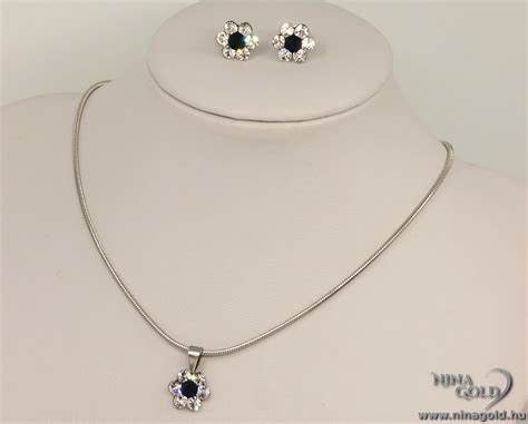 Mariam White Szett Minőségi Válogatott Kristályokkal X 17861 Ninagold Hu