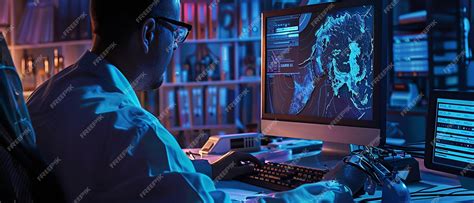 Premium Photo Cyber Forensics Investigator Analyzing Digital Evidence
