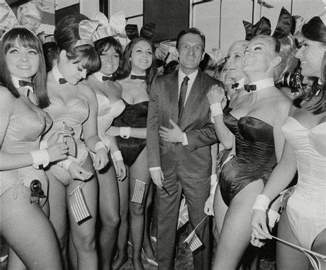 Hugh Hefner And His Playboy Bunnies 1960s Roldschoolcool
