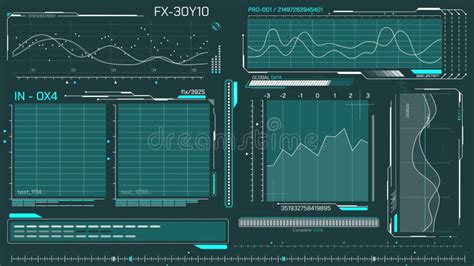 Animated Pack Of Hud Elements For High Tech Interface Stock Video Video Of Program Hightech
