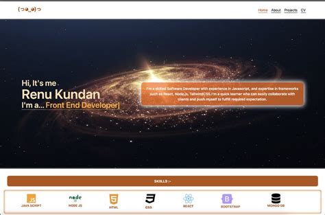 Renu Kundan On Linkedin Reactjs Webdevelopment Portfolio Css Sass