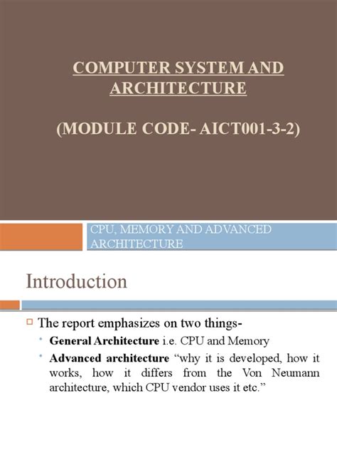 computer system and architecture download free pdf central processing unit operating