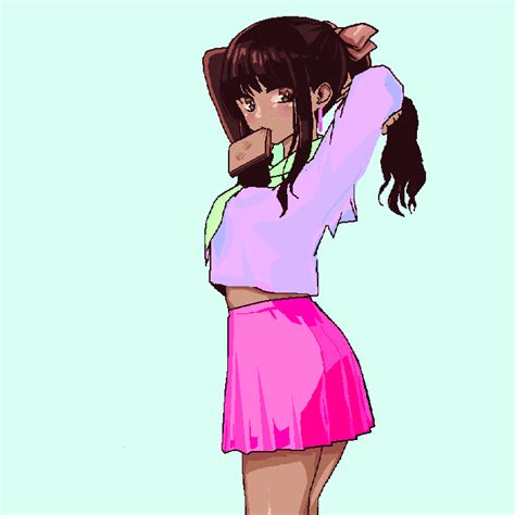 Pixilart Anime Girl By Cherrypie300 Pixilart Anime Girl By Cherrypie300