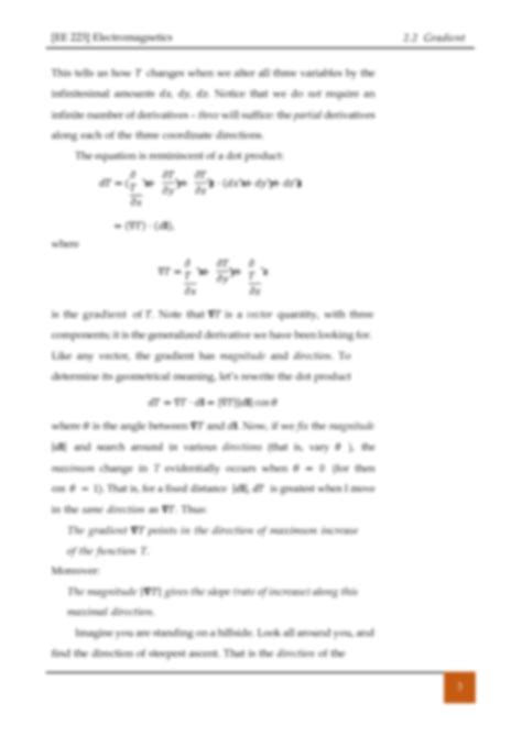 solution vector analysis vector calculus the del operator gradient