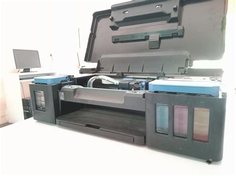 ปริ้นเตอร์ Canon G1010 อาการปริ้นไม่ออกมาหมึกไม่มี น้ำหมึกไม่วิ่งเข้าตลับ ทำการเติมน้ำหมึกพร้อม