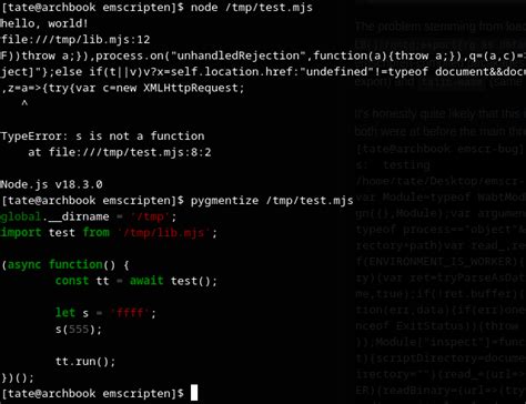 Entire Source Of Module Printed When Nodejs Exception Thrown · Issue