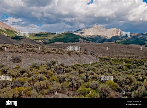 Mount Borah 21 Mile Long Earthquake Scarp With Mount Borah In The