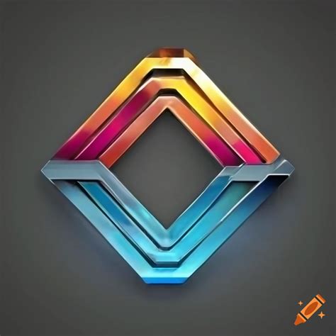 Graphic Design Of Metallic Spectrum Logo