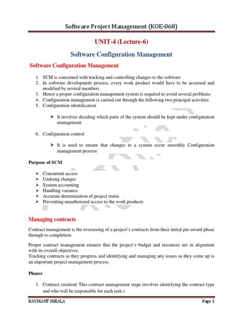 Software Project Management Unit 4 6 Pdf Pdf Project Management