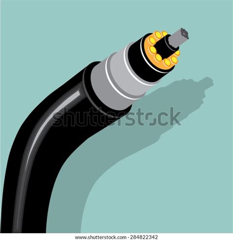 Fiber Optic Cable Vector Stock Vector Royalty Free 284822342 Shutterstock