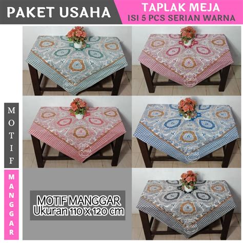 Jual TAPLAK MEJA BATIK RUANG TAMU GURU SEKOLAH KAIN SEGI EMPAT 110x120 cm ISI 5 PCS | Shopee ...