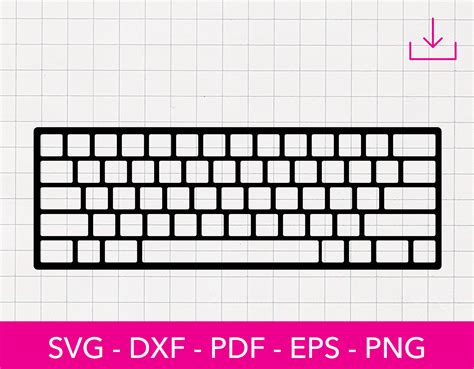 computer keyboard vector