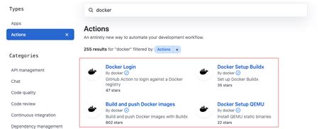 github actions 自动构建 docker 镜像