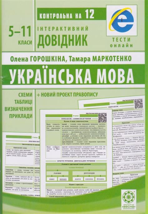 ЗНО 2025 Українська мова книги для