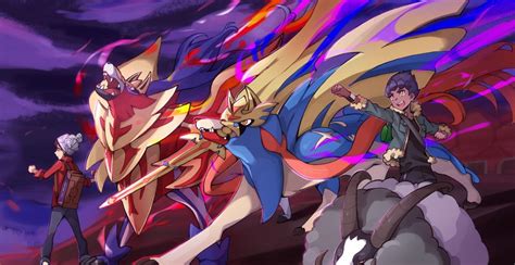 Hop Victor Zacian Zacian Zamazenta And More Pokemon And More Drawn By Nanaheibei