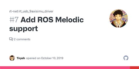 Add ROS Melodic Support Issue Rt Net Rt Usb Axisimu Driver GitHub