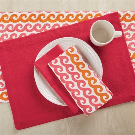 Split P Fuchsia Waves Printed Table Runner 1 Table Runner King Soopers