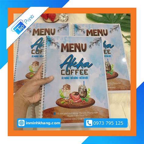 25 Mẫu Menu Bồi Formex Đẹp Chống Thấm Nước