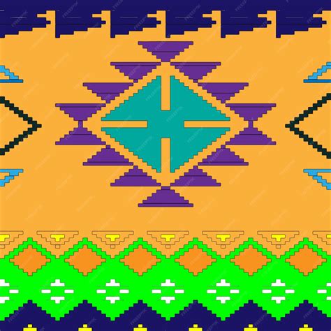 Premium Vector Minimal Aztec Digital Paper Tribal Backgrounds Aztec