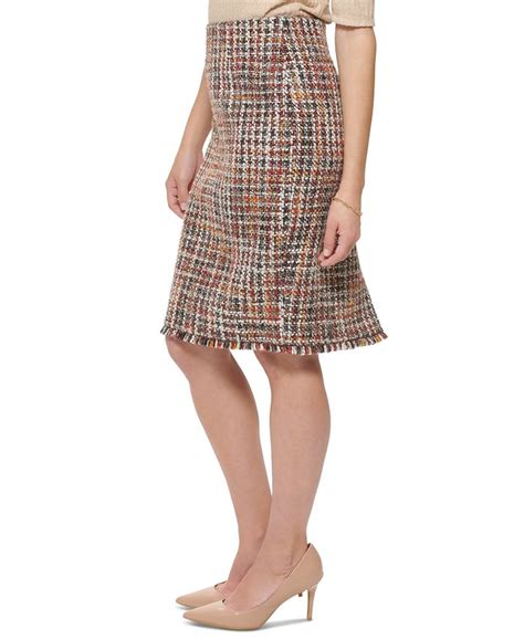 Calvin Klein Womens Tweed Pencil Skirt Macys