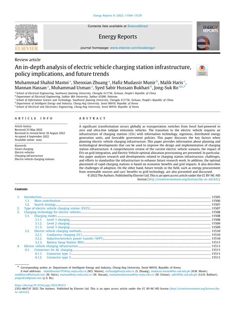 Pdf An In Depth Analysis Of Electric Vehicle Charging Station