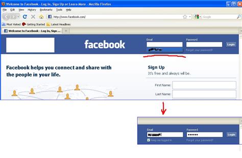 Record Facebook Password