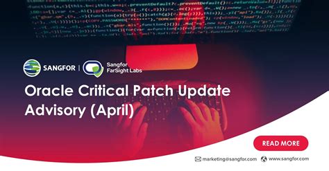 Oracle Critical Patch Update Advisory April