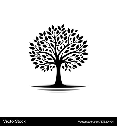Tree Logo Arts And Design Royalty Free Vector Image