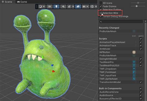 Gizmos 菜单 Unity 手册