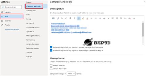 Changing Signature In Outlook Web Browser BJSD93