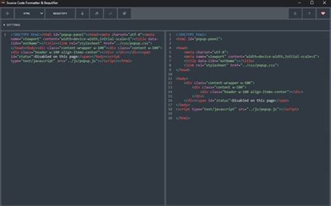 Source Code Formatter And Beautifier Free Js Css Html Tool