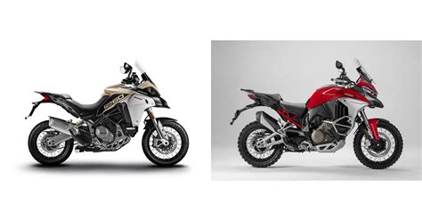 Motorrad Vergleich Ducati Multistrada 1260 Enduro 2019 Vs Ducati Multistrada V4 2022