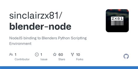Github Sinclairzx81blender Node Nodejs Binding To Blenders Python