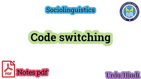 Code Switching Types Of Code Switching Code Switching In