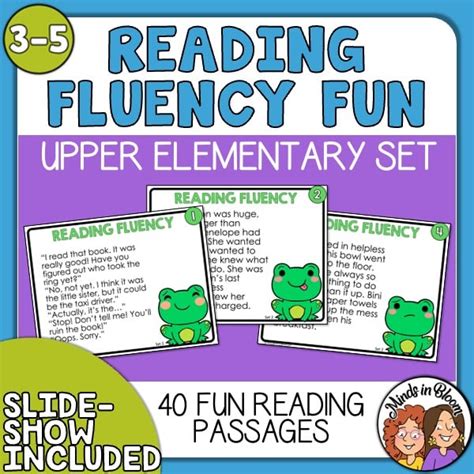 Reading Fluency Task Cards Set 2 Upper Elementary Fun Read Aloud