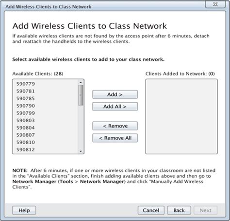 adding wireless clients to the network